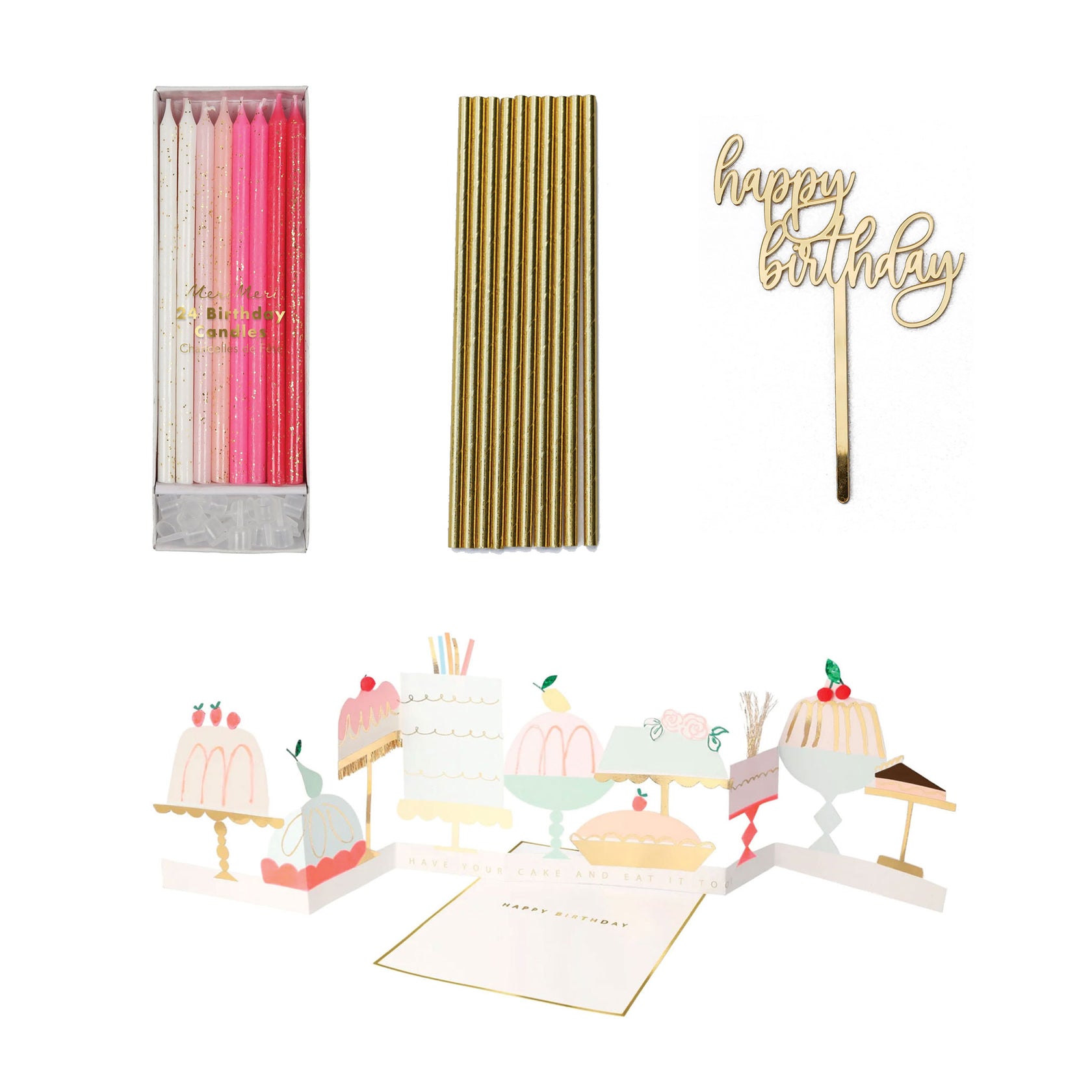 Elegant Pink Birthday Box – Complete Party Kit by The Bonito Box